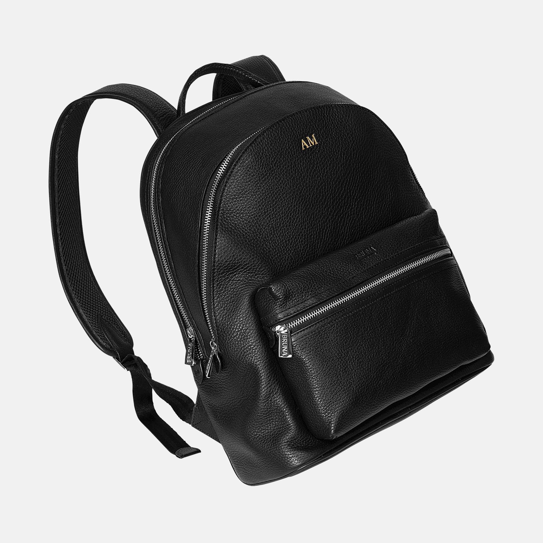 The Backpack - Black Caviar – Bruna Design Store