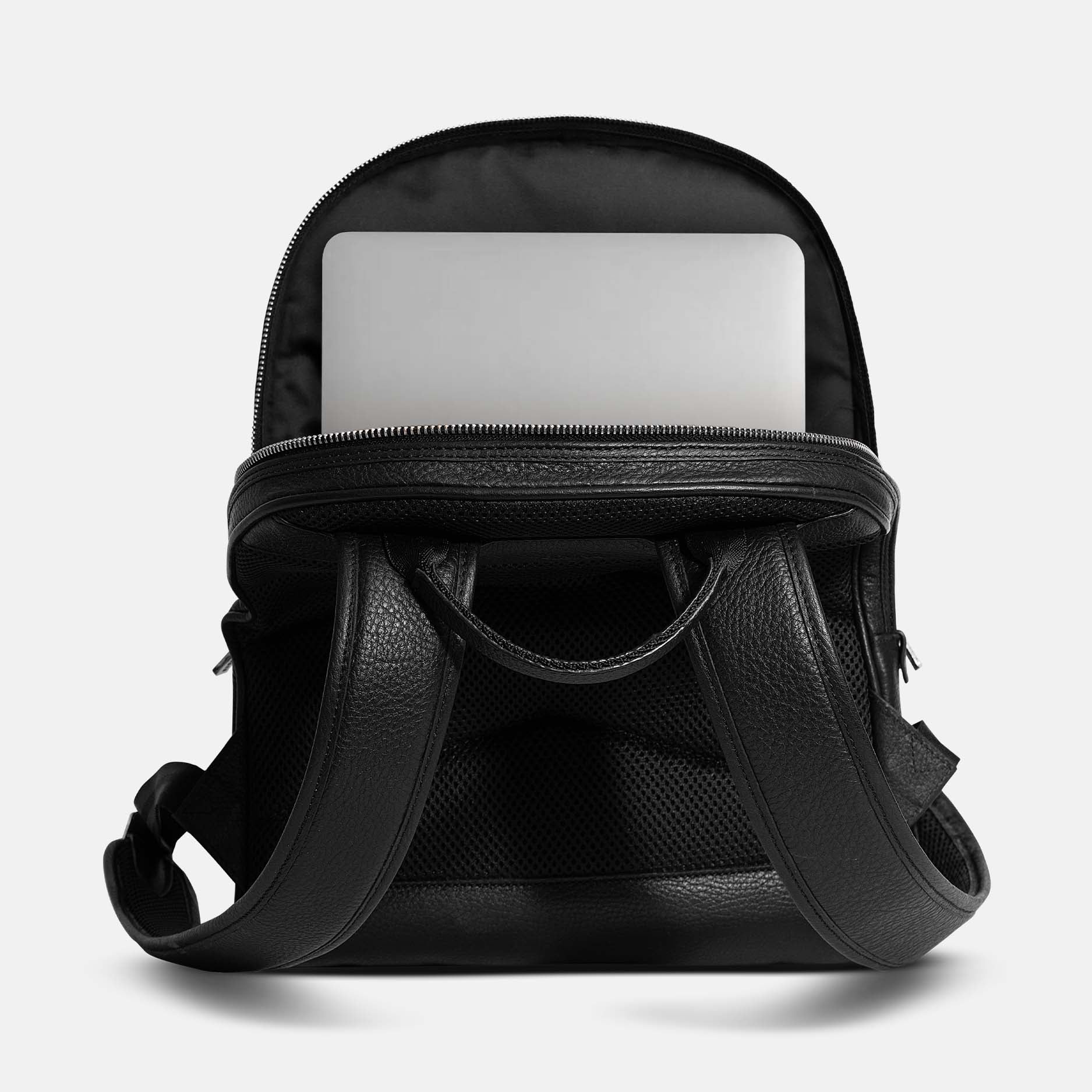 The Backpack - Black Caviar – Bruna Design Store