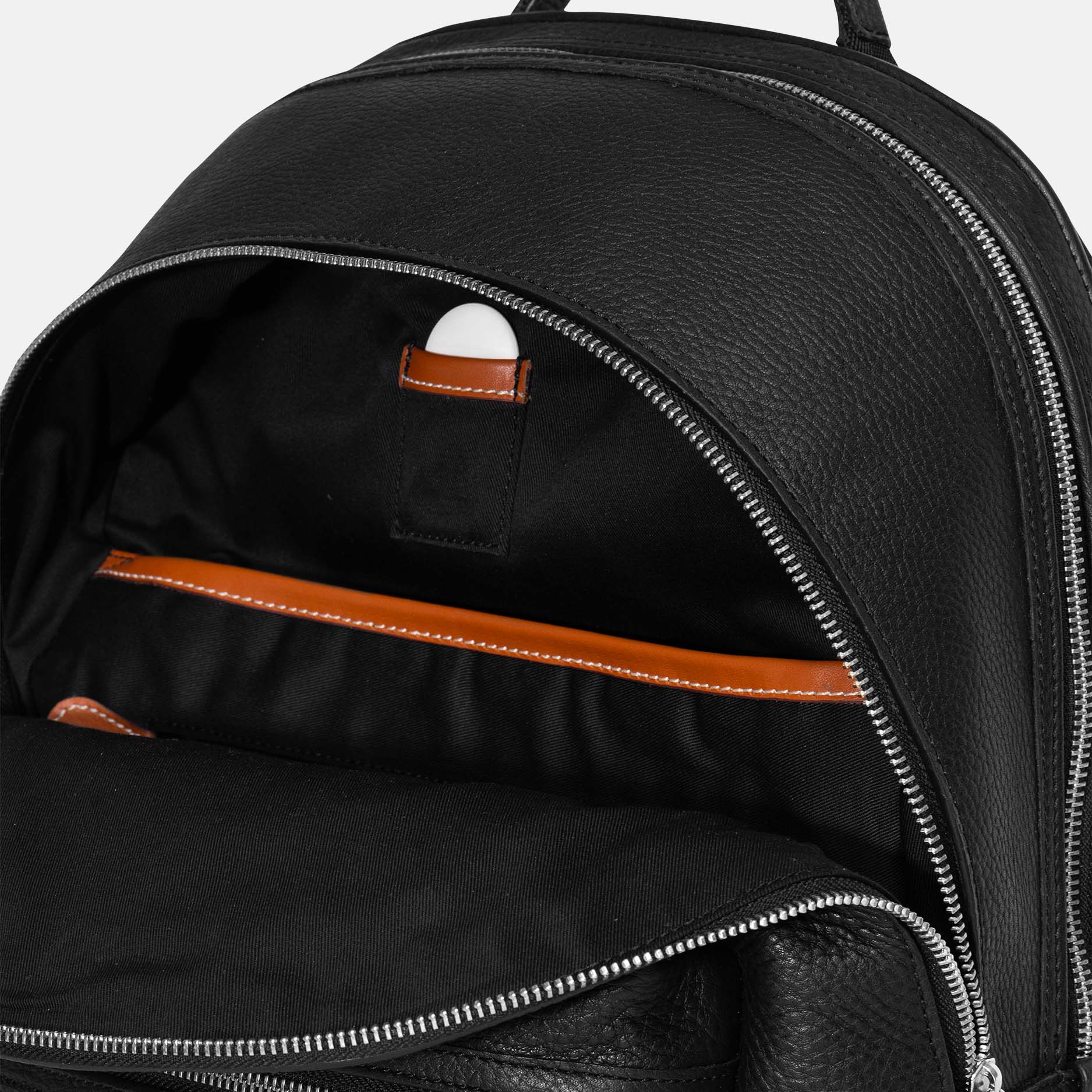 The Backpack - Black Caviar – Bruna Design Store