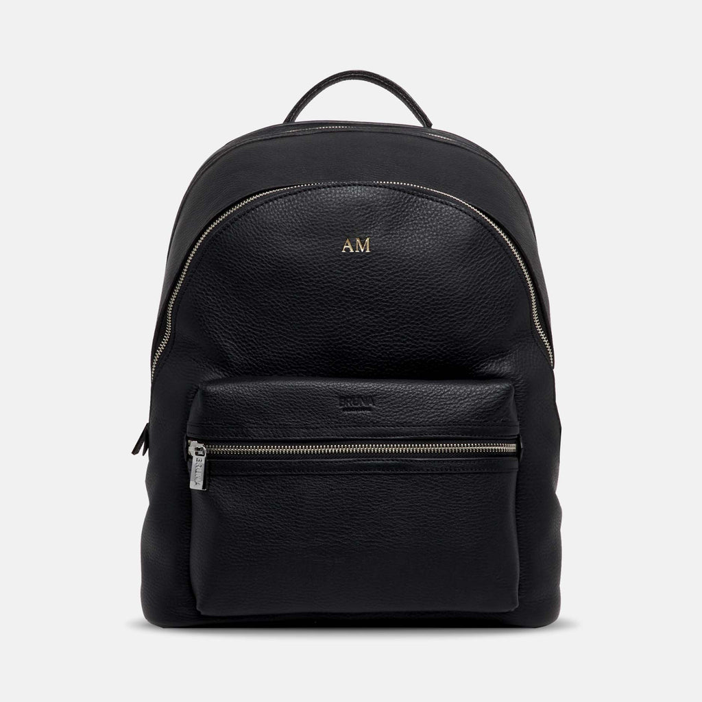 The Backpack- Black Caviar – Bruna Design Store