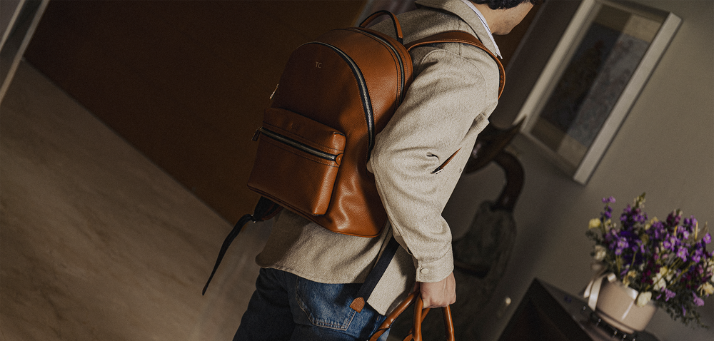 The Backpack - Sahara Brown – Bruna Design Store