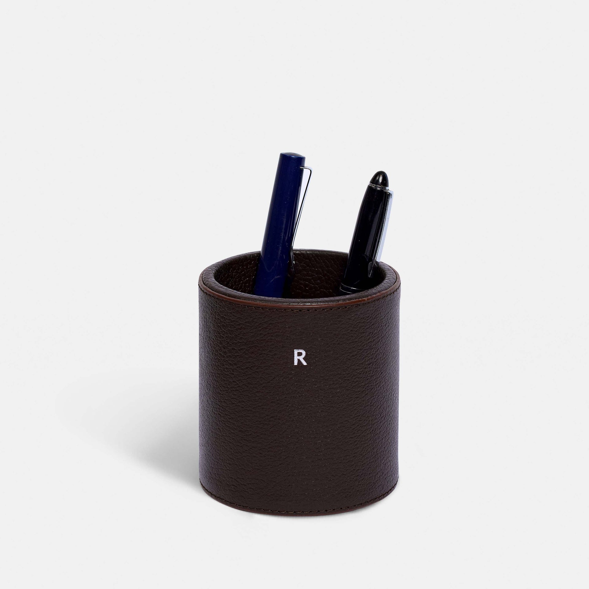 Pencil holder with divider - Espresso – Bruna Design Store